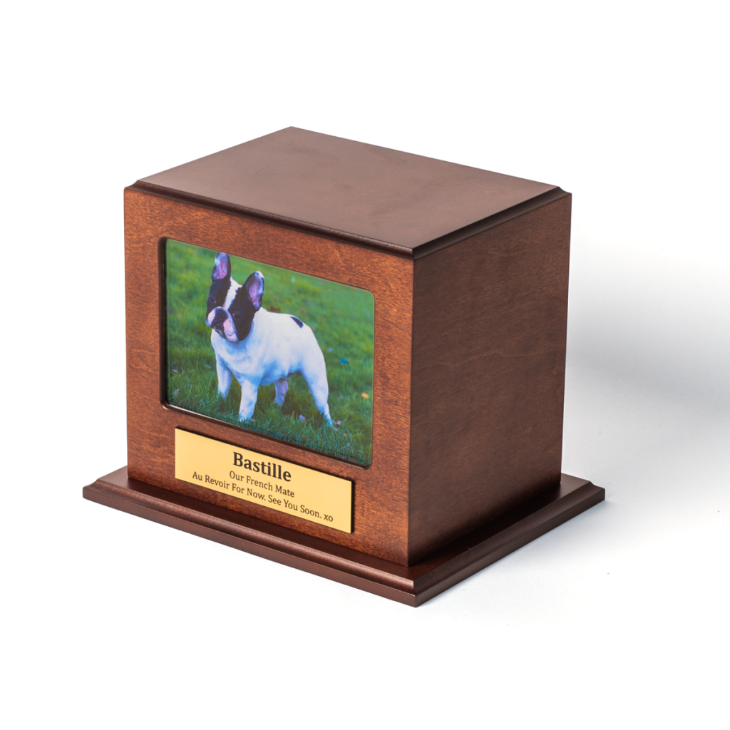 Mahogany Finish Photo Box - Pets In Peace