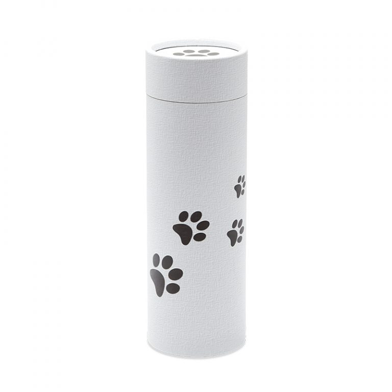 Paw Print Scattering Tube - Pets In Peace
