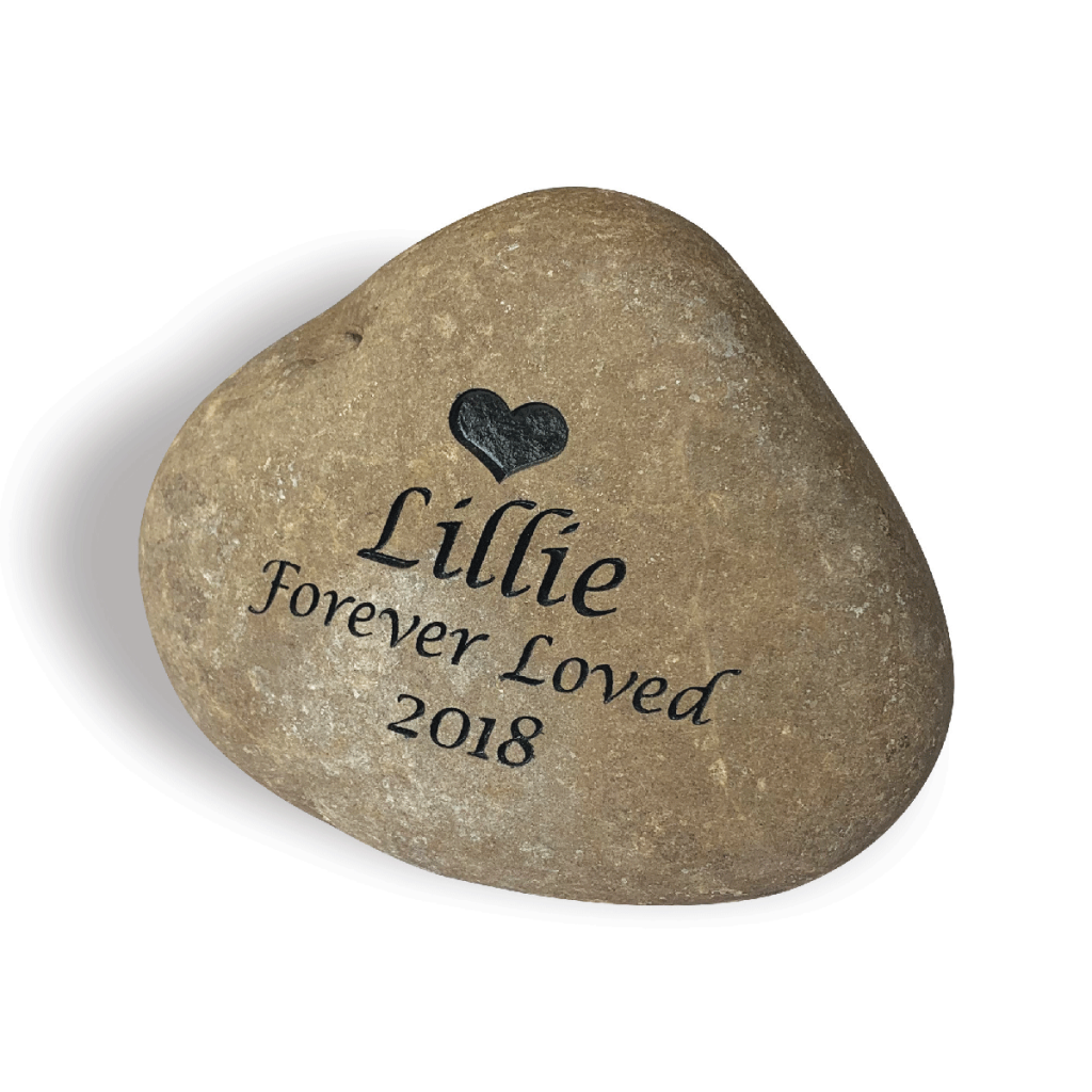 Tumbled River Stone Extra Large Without Ashes Receptacle - Pets In Peace